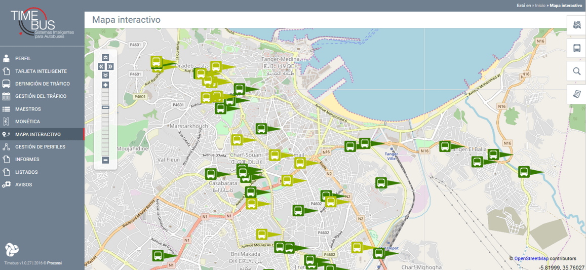 Sistema de Ayuda Explotación SAE Timebus | Proconsi